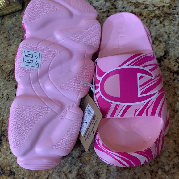 Champion | Shoes | Nwt Pretty Pink Champion Bubbly Slides | Poshmark